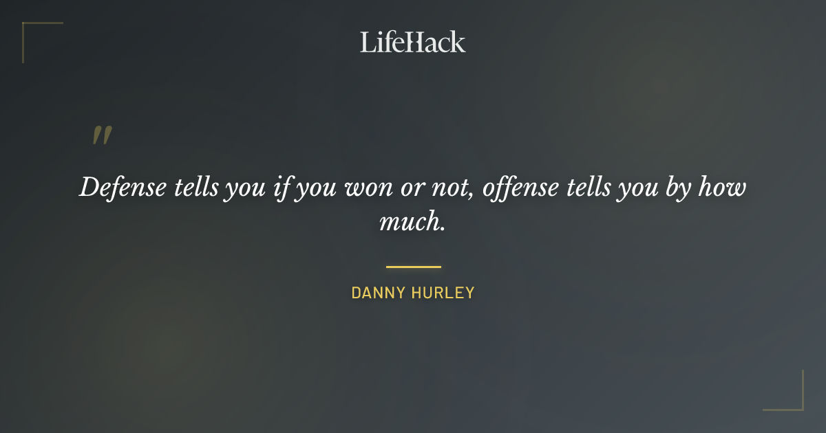"Defense tells you if you won or not, offense tells..." - Danny Hurley ...